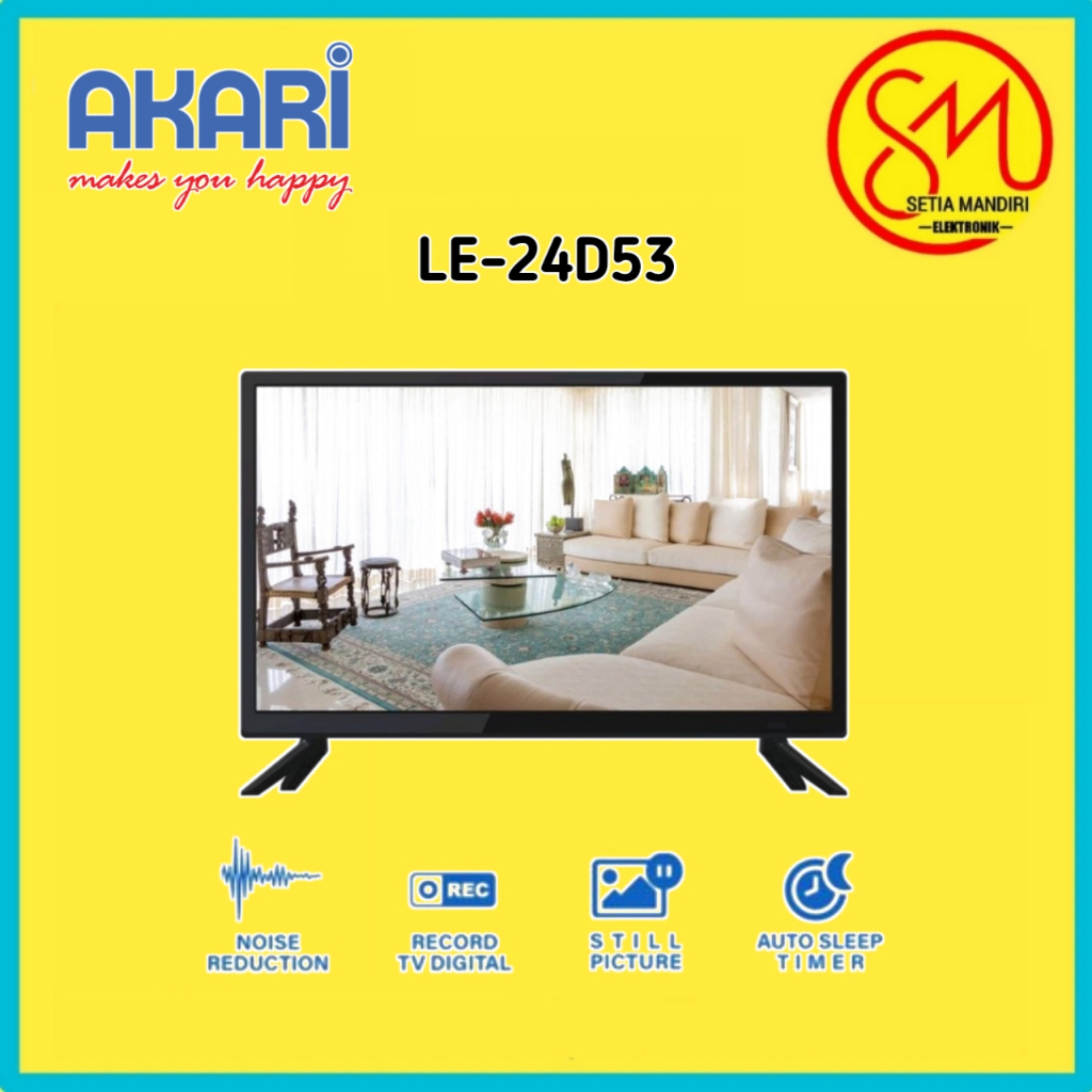 Jual AKARI LED TV 24 32 Inchi Digital TV HD Ready USB HDMI LE-24D53 ...
