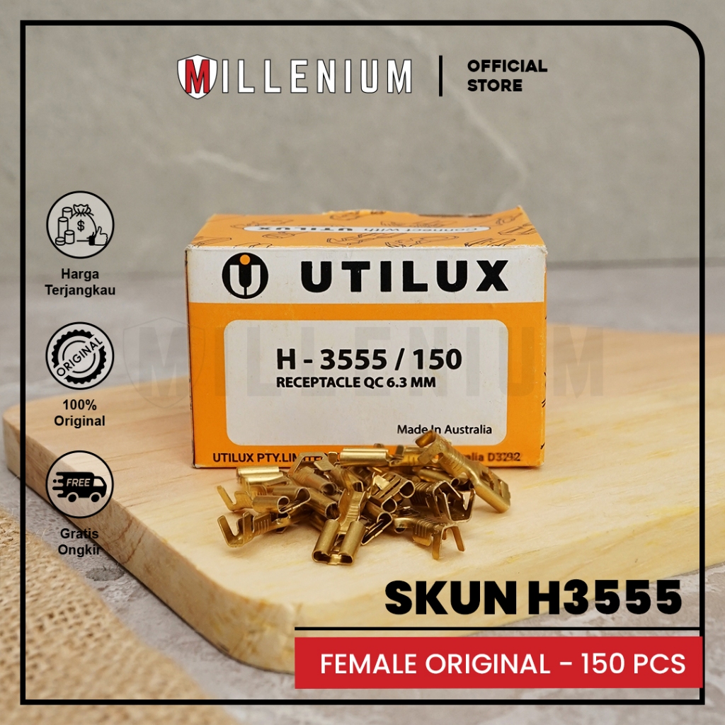 Jual Terminal Skun UTILUX Female | Konektor Kabel Gepeng | Skun Relay ...