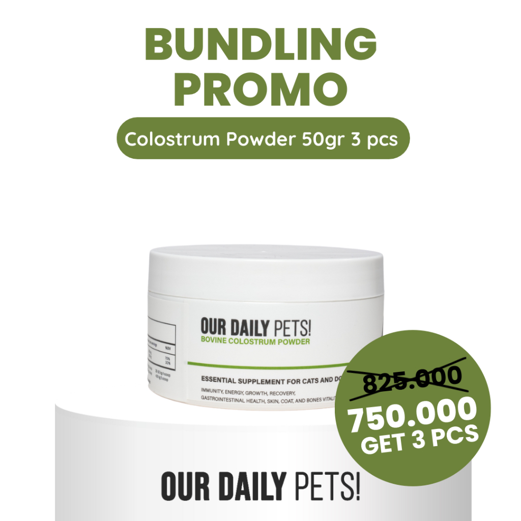 Jual Our Daily Pets | Bundling 3 HEMAT | Bovine Colostrum Powder for ...