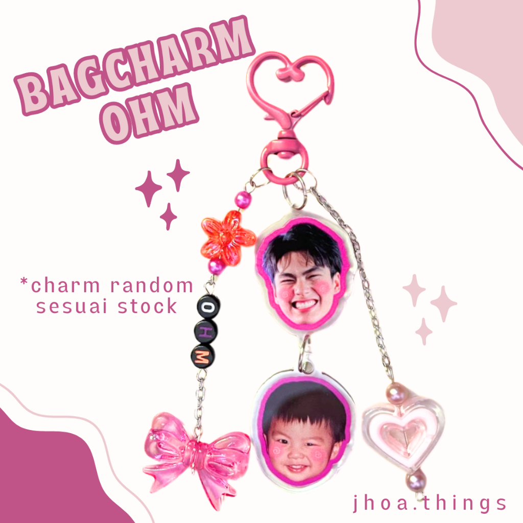 Jual CUTE ACRYLIC BAGCHARM OHM PAWAT KEYCHAIN THAI ACTOR GMMTV | Shopee ...