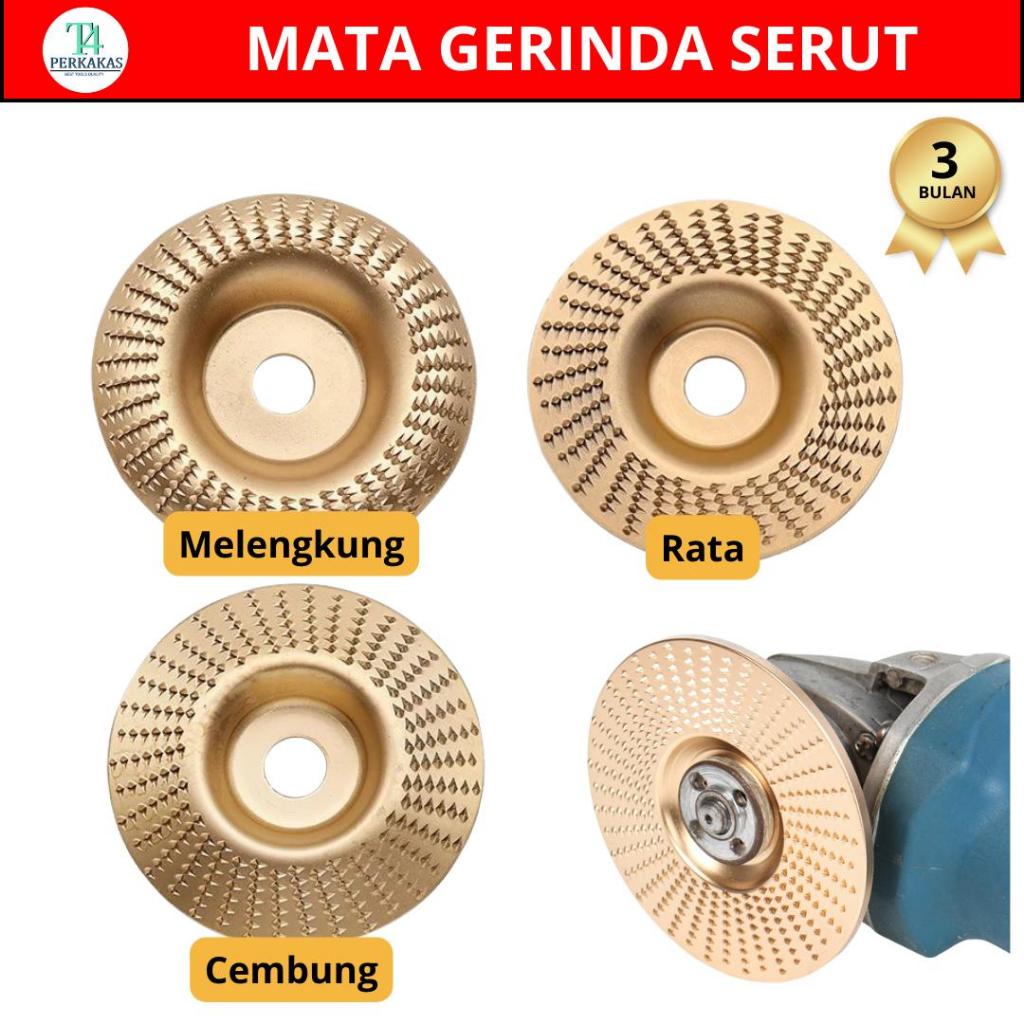 Jual mata gerinda ukir parut kayu 4 inch shaping disc carving rotary ...