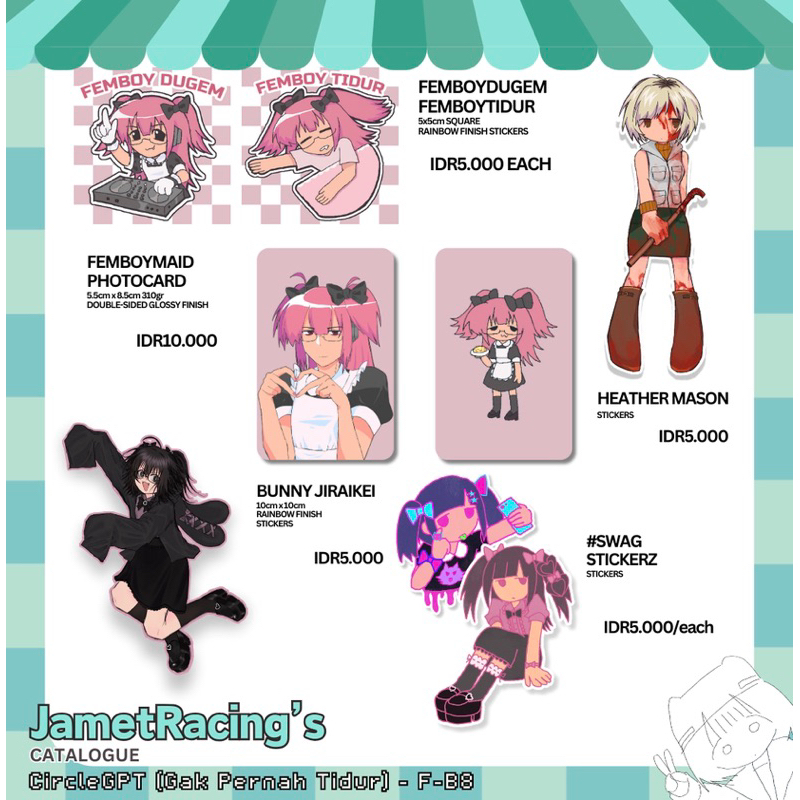 Jual leftover comifuro / chibicon stickers and photocard ( feminine boy ...