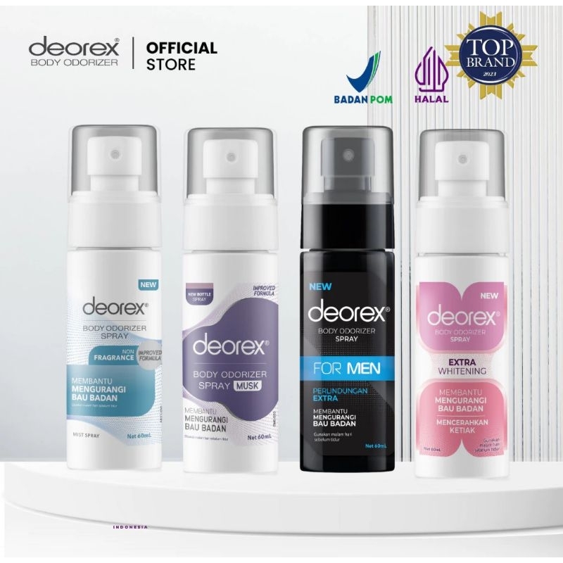 Jual Deorex Body ODORIZER Spray 60ml/Deodorant/Body Spray/Penghilang ...