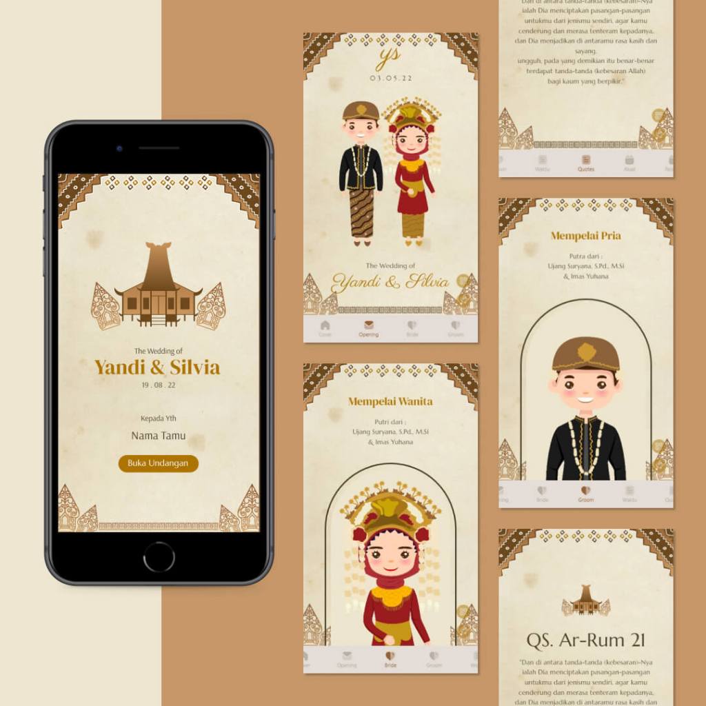 Jual UNDANGAN DIGITAL WEBSITE INVITATION - WEDDING - TEMA BANJAR X JAWA ...
