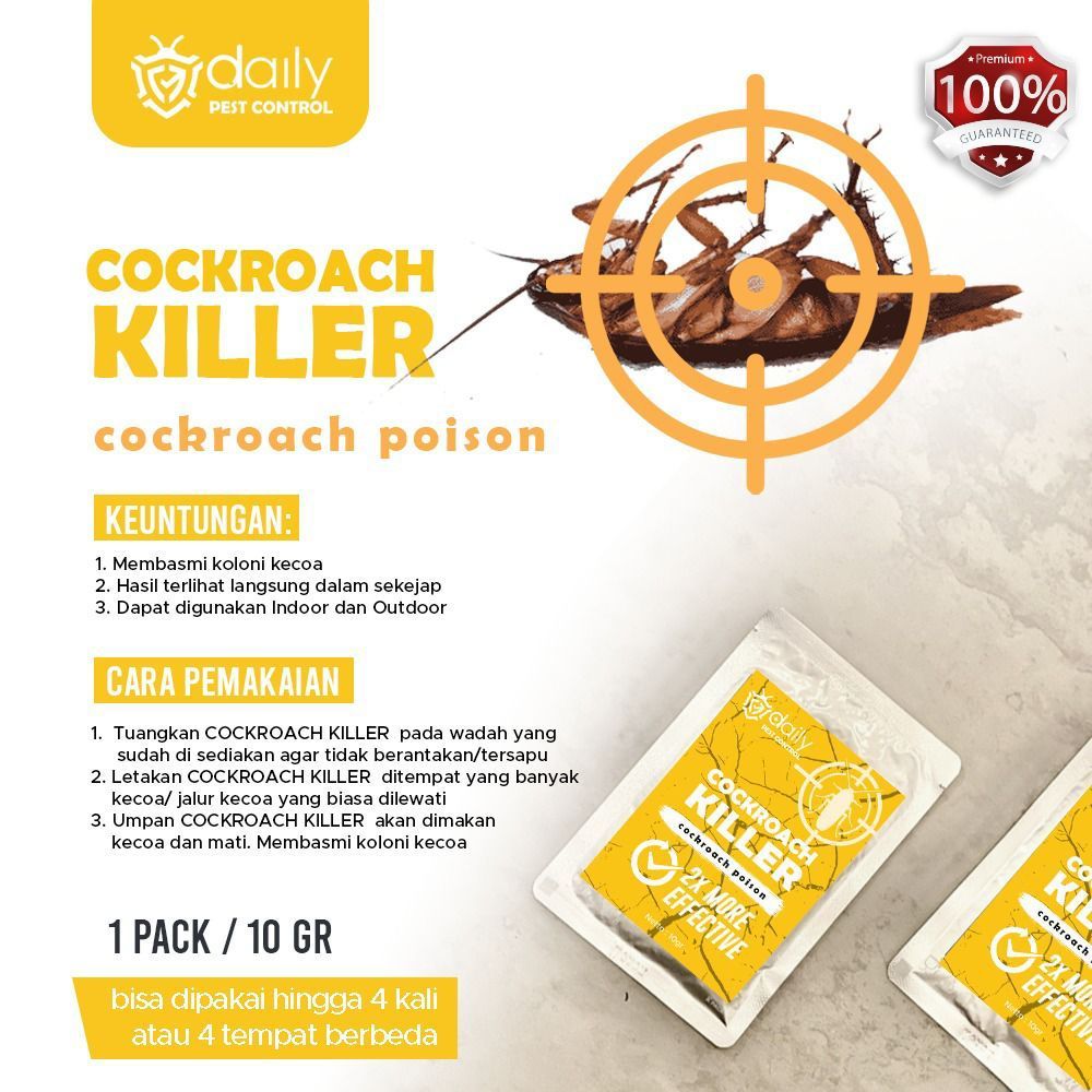 Jual DAILY COCKROACH KILLER Cockroach Poison | Shopee Indonesia