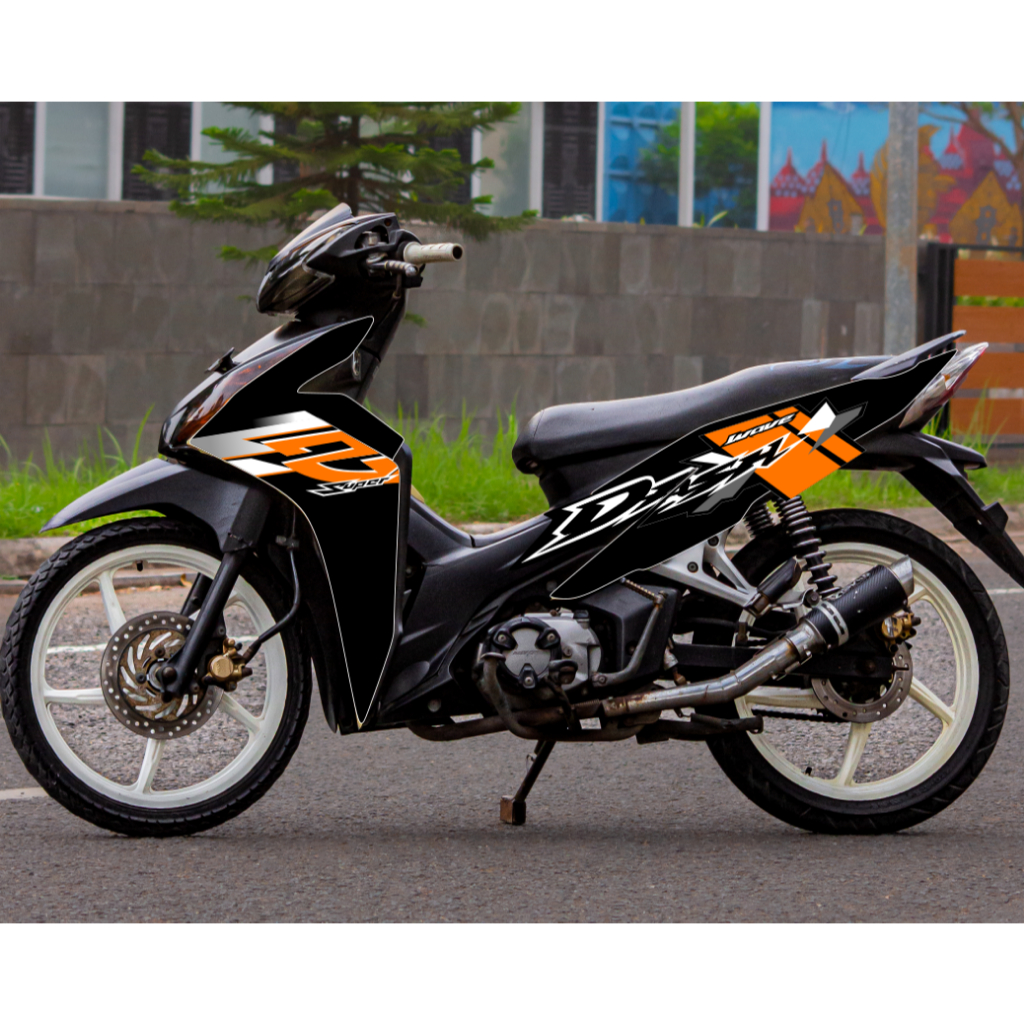 Jual Stiker motor Honda blade 125 simple wave dash | Shopee Indonesia
