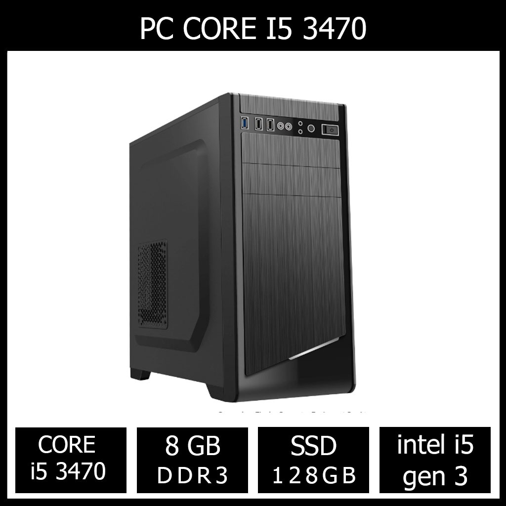 Jual PC CORE I5 GEN 3 FULL SETT 20 INCH WIDE AN AHMAD | Shopee Indonesia