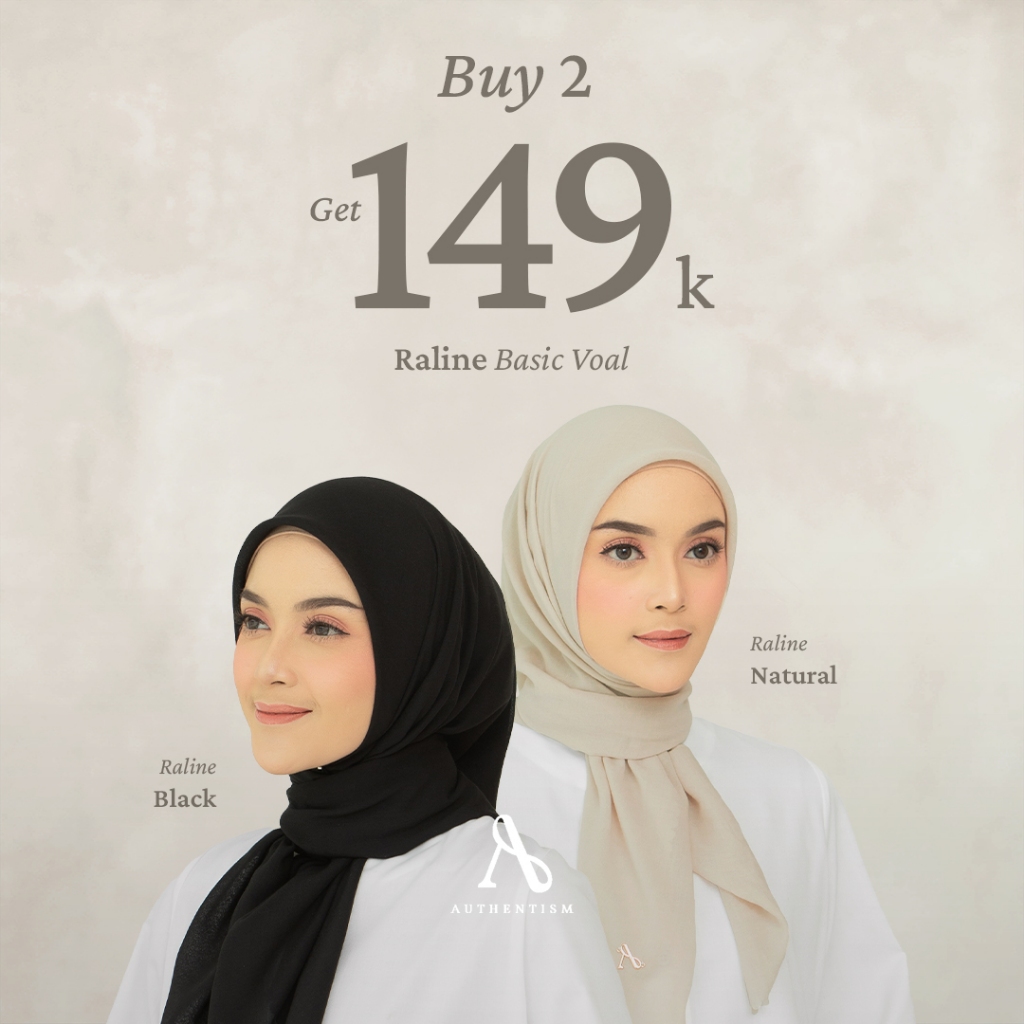Jual AUTHENTISM ID Raline Basic Voal NEW SHADES - Kerudung Segi Empat Polos Premium | Shopee ...