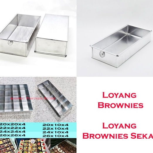 Jual PRODUCT TERMURAH Loyang kue Brownies Loyang Persegi Panjang Loyang ...