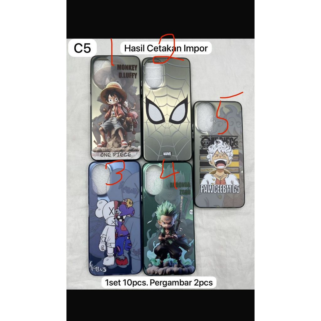 Jual IMD HARD CASE GAMBAR MANCASE ONE PIECE,KAWS DAN SPIDERMAN REDMI A1,A3,9C,10C,12C,13C,NOTE ...