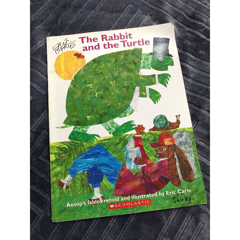 Jual preloved eric carle the Rabbit and the turtle picture book ...