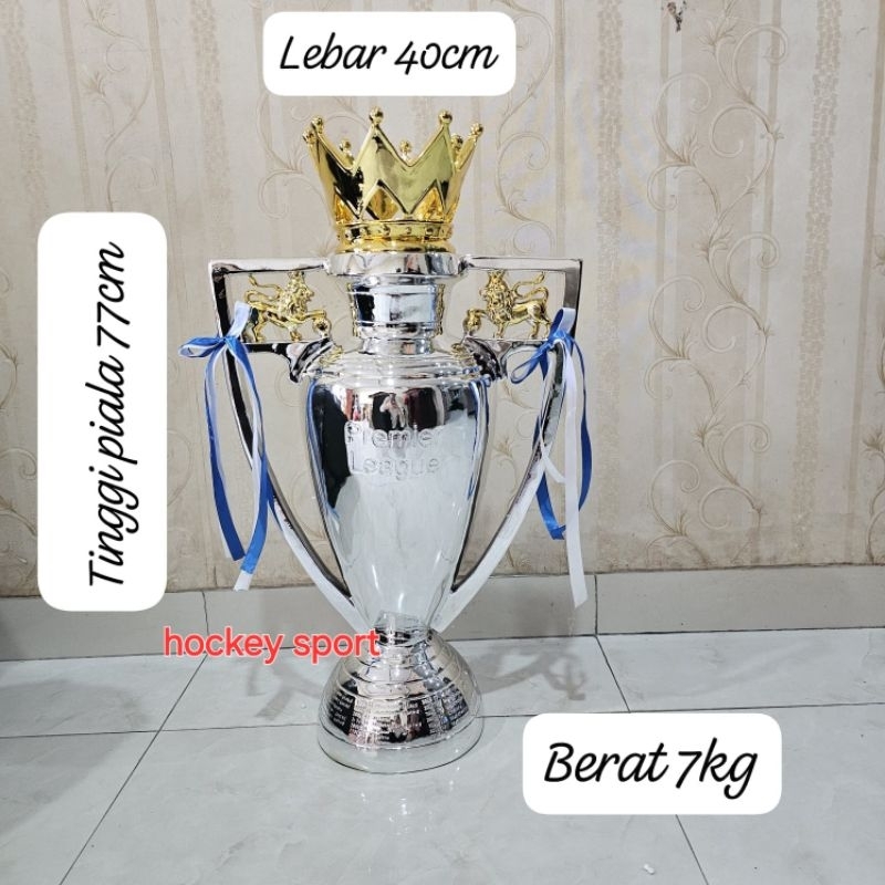 Jual Trophy PREMIER LEAGUE Logam Import Piala Dunia Sepak Bola 100% ...