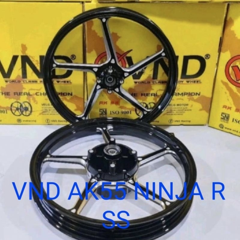 Jual velg ninja R Ss RR velek VND ak55 UK 185 215 ring 17 set | Shopee ...