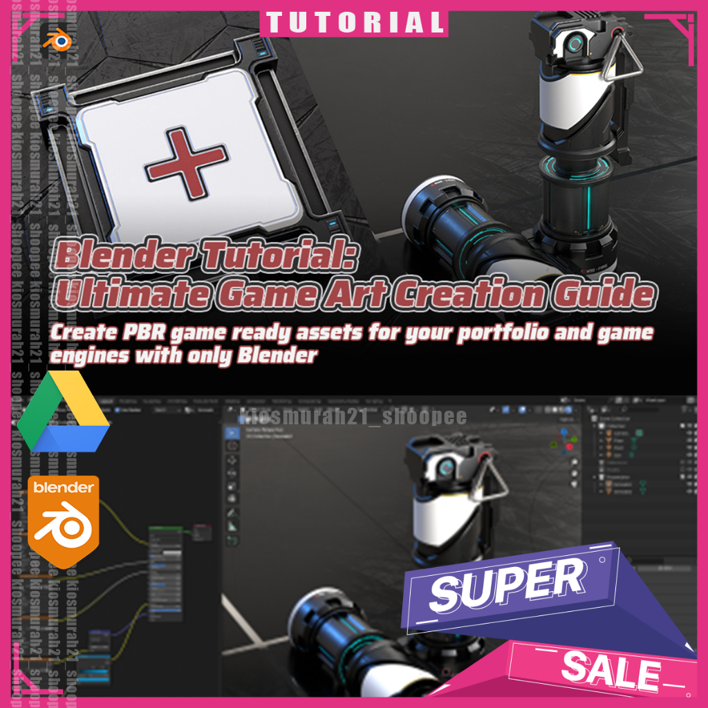 Jual Udemy - Blender Ultimate Game Art Creation Guide - Blender 3D ...