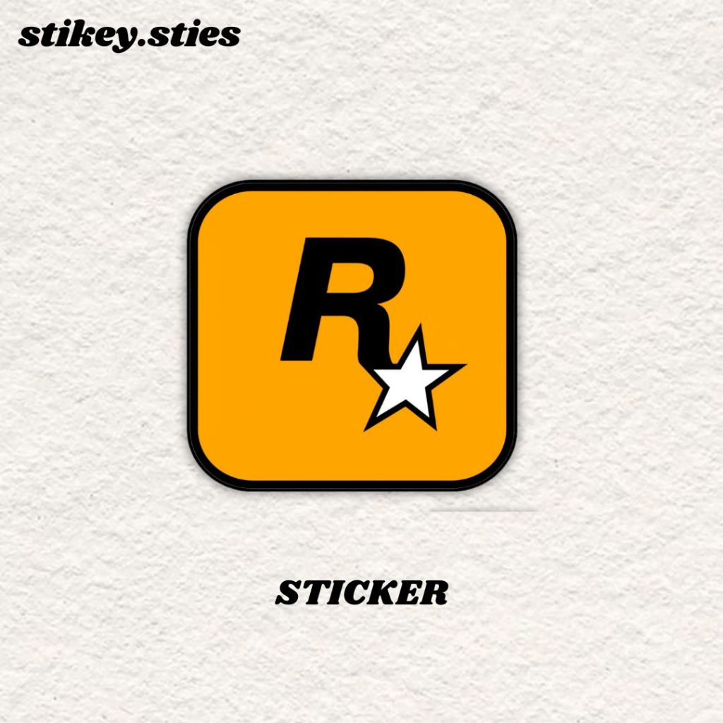 Jual STICKER ROCKSTAR GAME GTA AESTHETIC BRAND ANTI AIR VINYL / STIKER ...