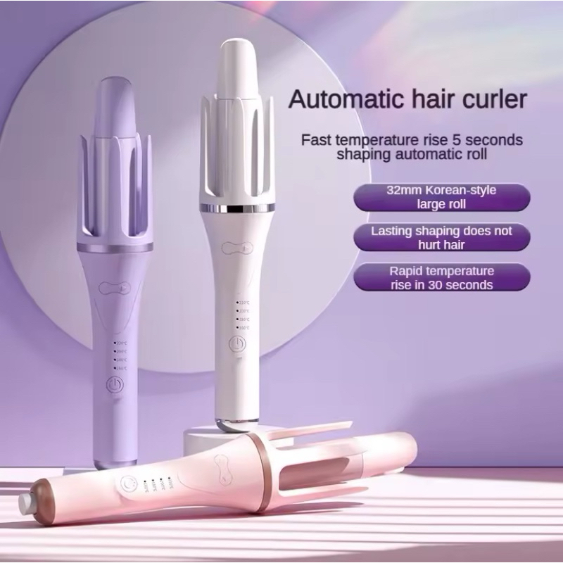 Jual Catok Curly Catokan Curly Keramik Otomatis 32mm Libra Hair Styler ...