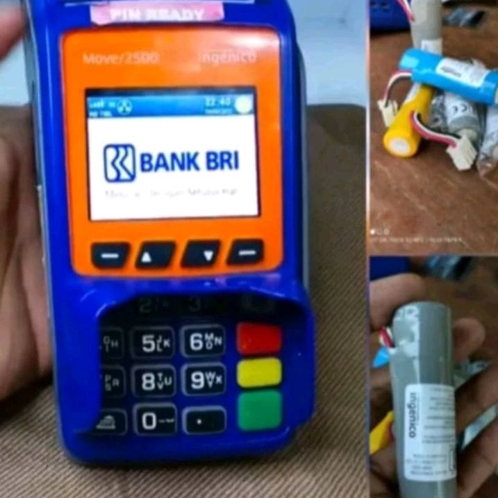 Jual Lebih Murah Baterai mesin edc ingenico Bri Bca Bni Btn Bukopin ...