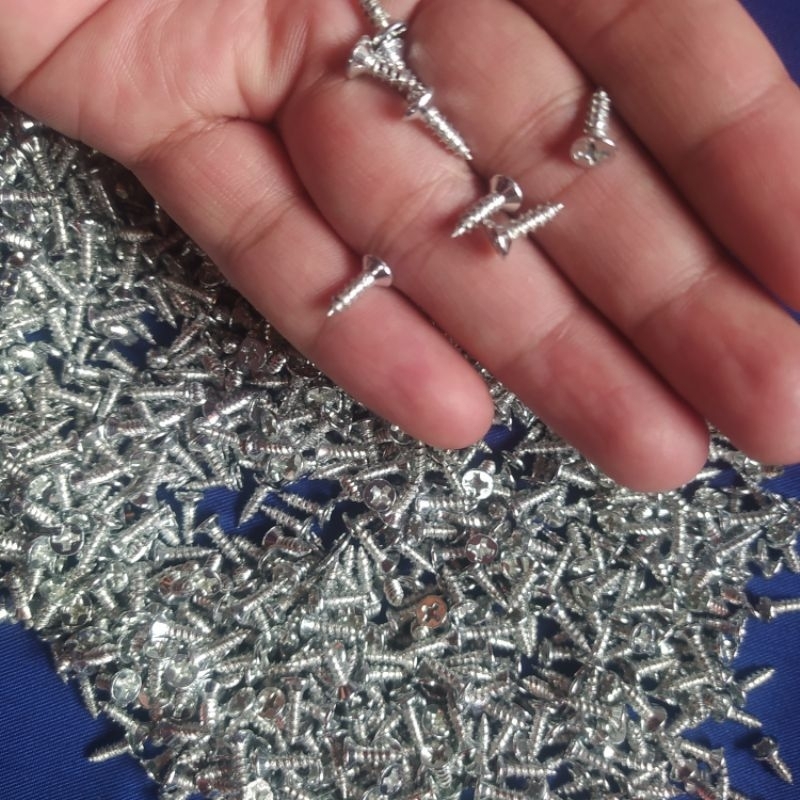 Jual 1.000 pcs sekrup skrup baud baut mini kecil panjang 10 mm | Shopee ...