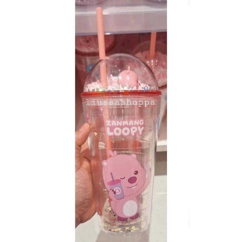 Jual Tumbler Miniso - Zanmang Loopy Collection Plastic Bottle with ...