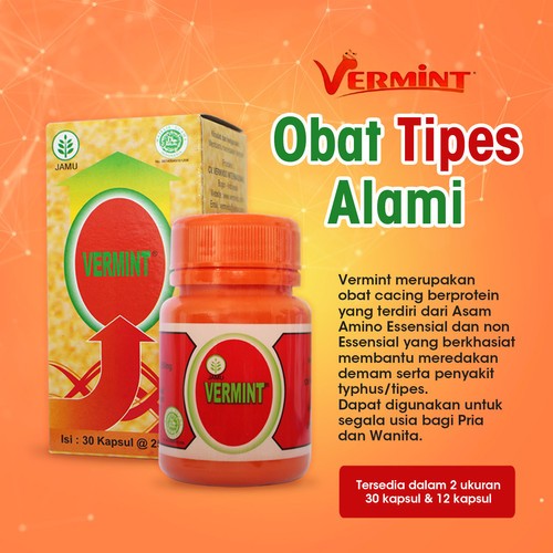 Jual Vermint 30/15 Kapsul Vermint Kapsul Cacing isi 12 Kapsul Obat ...