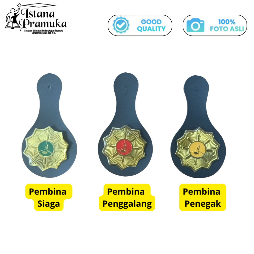 Jual Tanda Jabatan pramuka Pembina Penggalang Penegak siaga - Istana ...