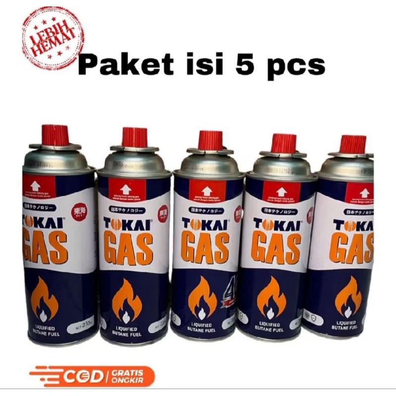 Jual GAS PORTABLE PAKET ISI 5 (LIMA) PCS | Shopee Indonesia