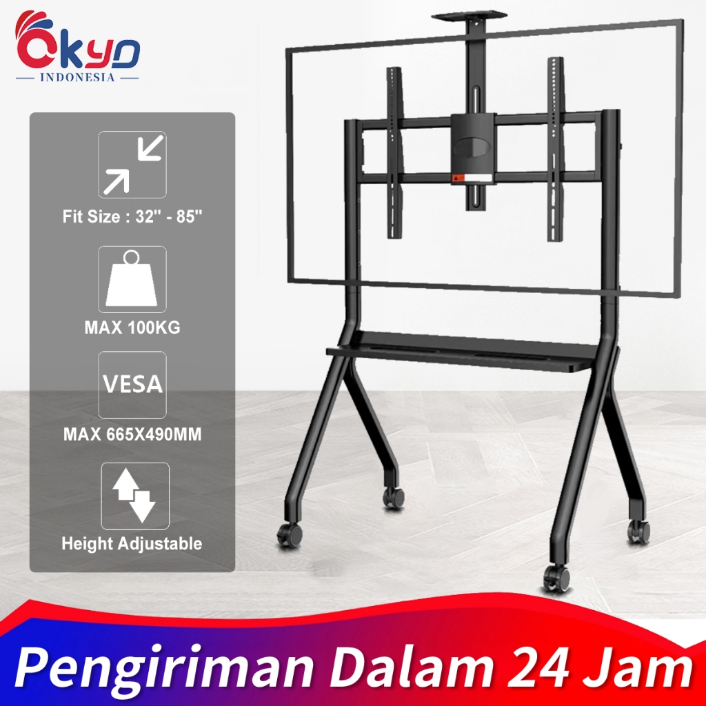 Jual Braket TV Gantung Bracket TV LED 32-120 Inci dengan Tray, Stand TV ...