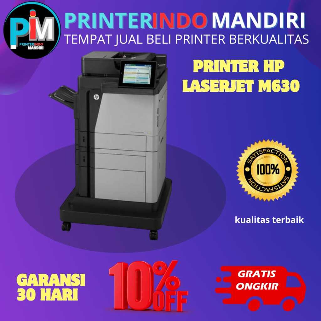 Jual Printer HP Laserjet M630 Full tray second siap pakai printer scan ...