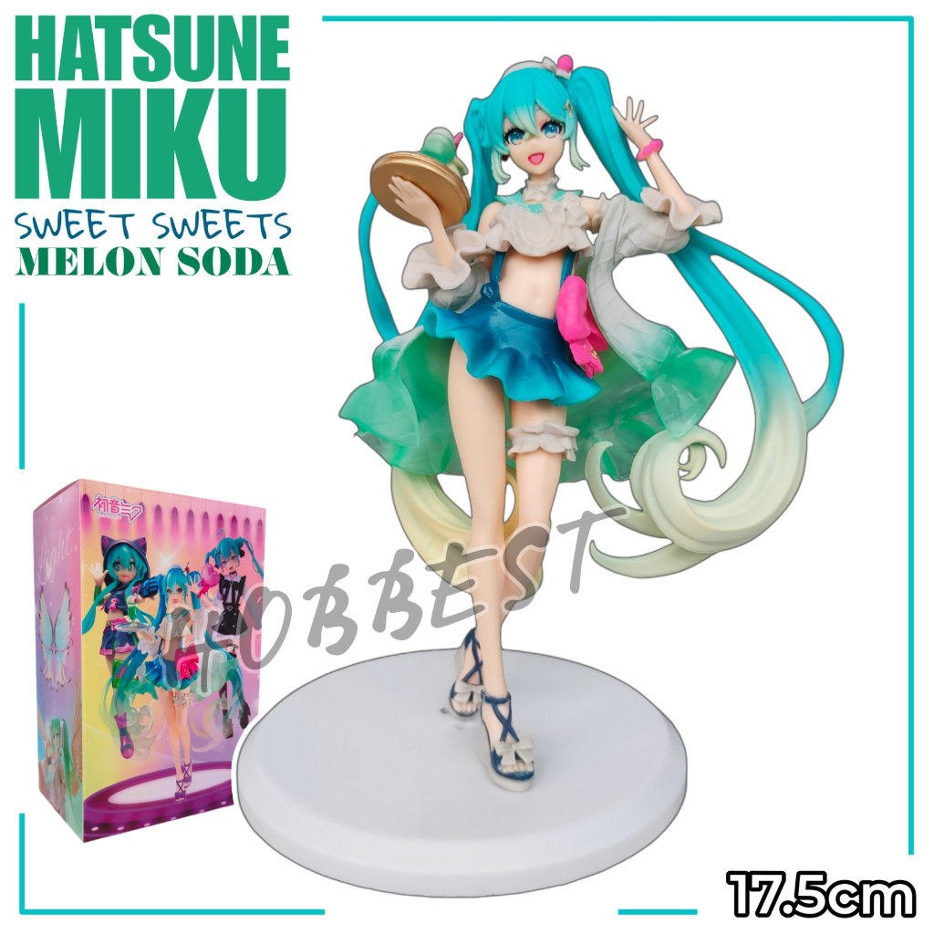 Jual HATSUNE MIKU SWEET SWEETS MELON SODA - Action Figur Miniatur ...