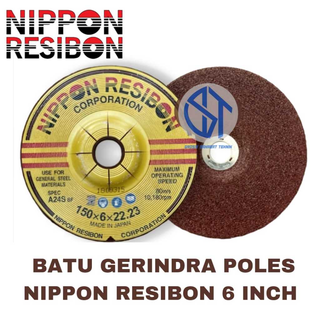 Jual Batu Gerinda 6 Inch NIPPON RESIBON Poles 150 X 6 Poles Gerinda 6 ...