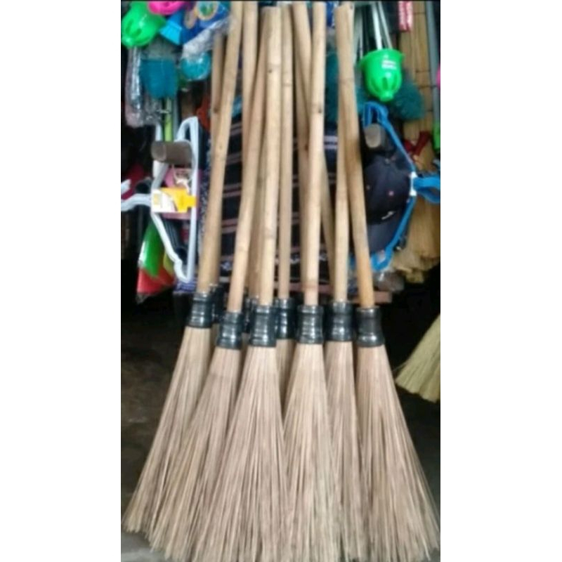 Jual Sapu Lidi Gagang Panjang Halaman / Sapu Lidi Taman Besar/ Sapu ...
