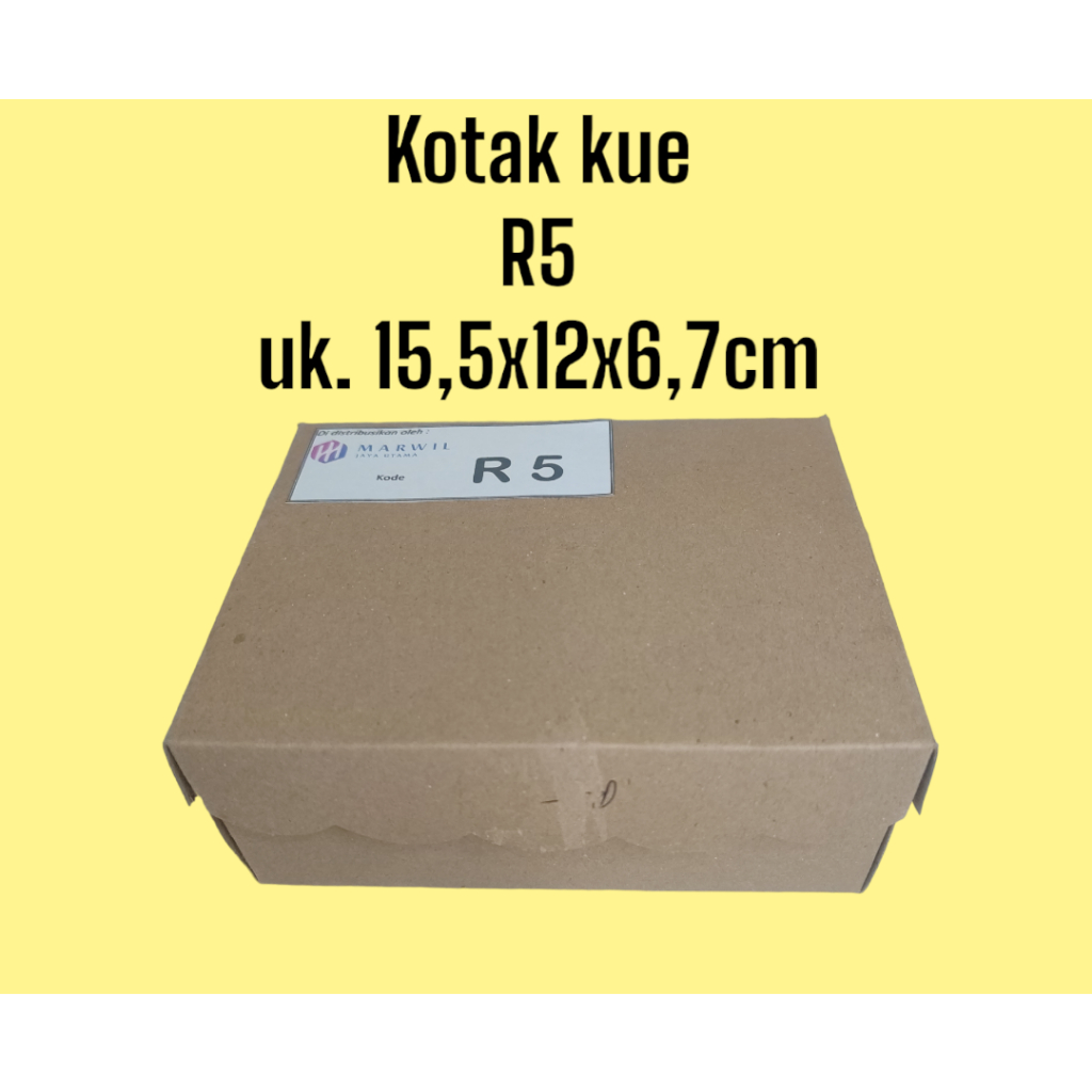 Jual Kotak makan kardus / Dus kue Polos kode R5 (Harga/100pcs) | Shopee ...