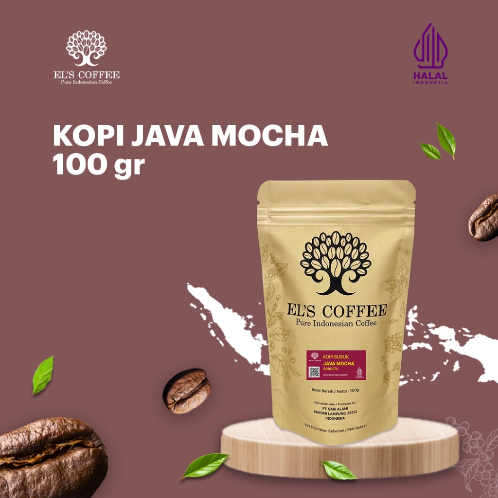 Jual EL'S COFFEE Java Mocha Robusta 100Gr Pure Indonesia Coffee Beans ...