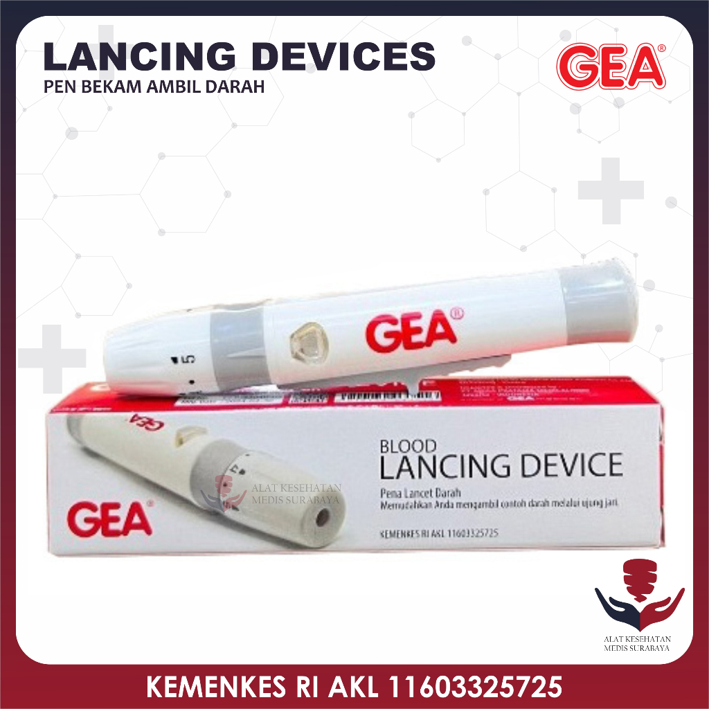 Jual Gea Lancing Devices Bekam Pen Lancet Device Alat Ambil Sample ...