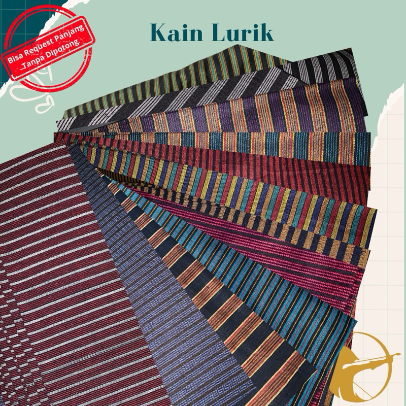 Jual KAIN LURIK METERAN ASLI TRADISIONAL TENUN ATBM // GALERI ARJUNO // Kain Lurik Murah ...