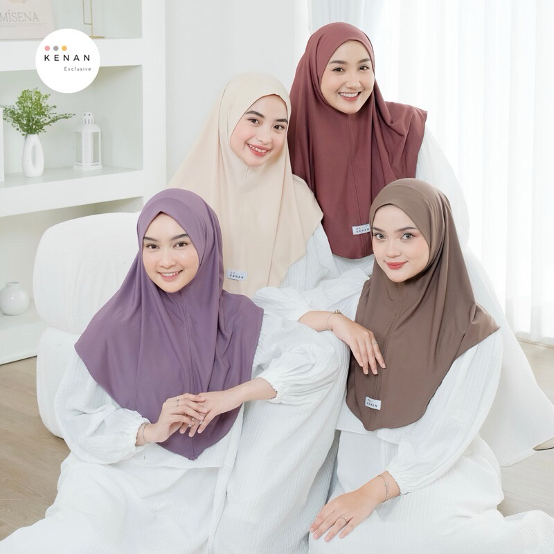 Jual KENAN Daily Hijab CLARA Instan Size M / Bergo Non Pet Antem Matt Jersey KENAN ORIGINAL ...