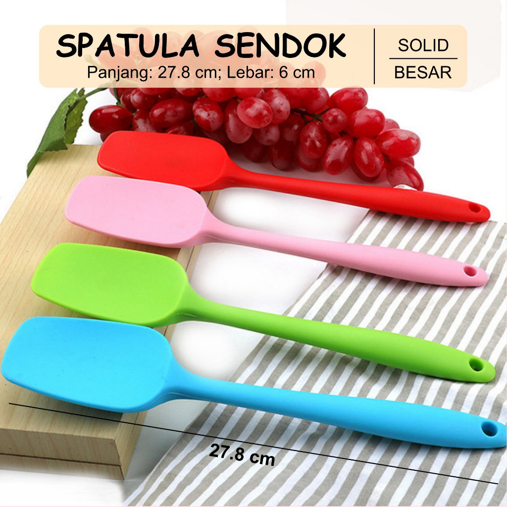 Jual aiGooTan - SPATULA SENDOK 28 CM - Pengaduk Silikon Food Grade Aduk ...