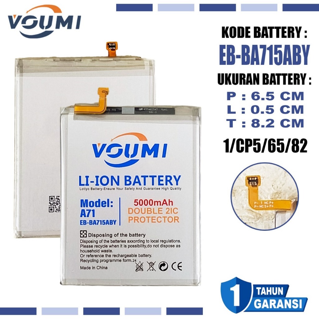 Jual Baterai Batterry Samsung A71 SM-A715F Double IC Power EB-BA715ABY | Shopee Indonesia