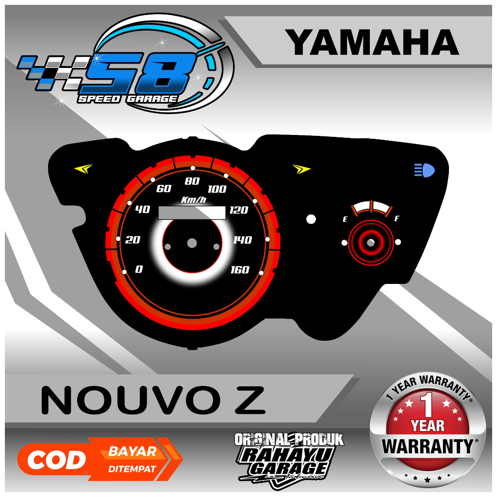 Jual PAPAN SPEEDOMETER CUSTOM YAMAHA NOUVO Z | Shopee Indonesia