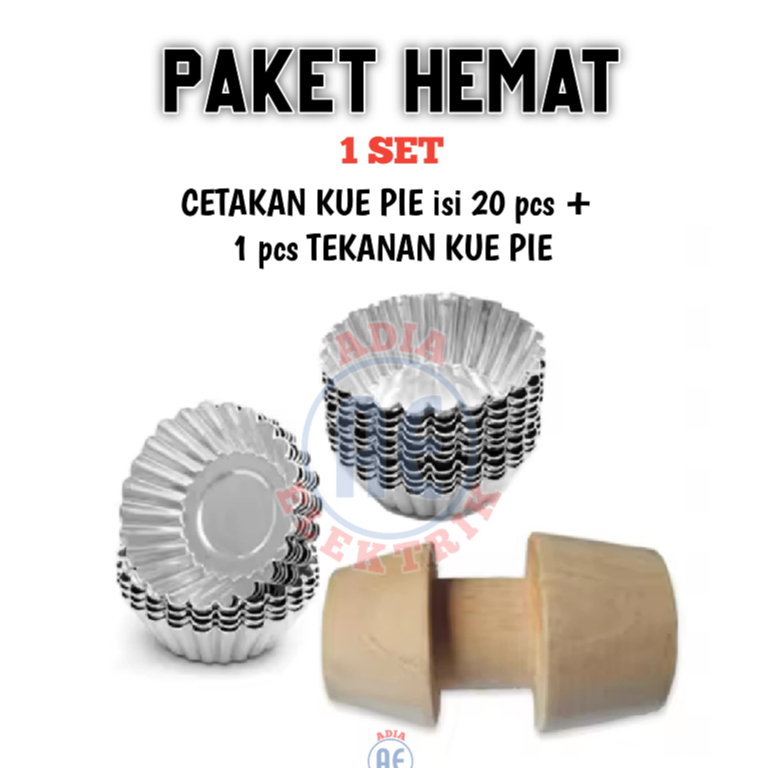 Jual Promo!! 1 Set 20 Pcs Cetakan Kue Pai Mini Susu Buah Murah ...