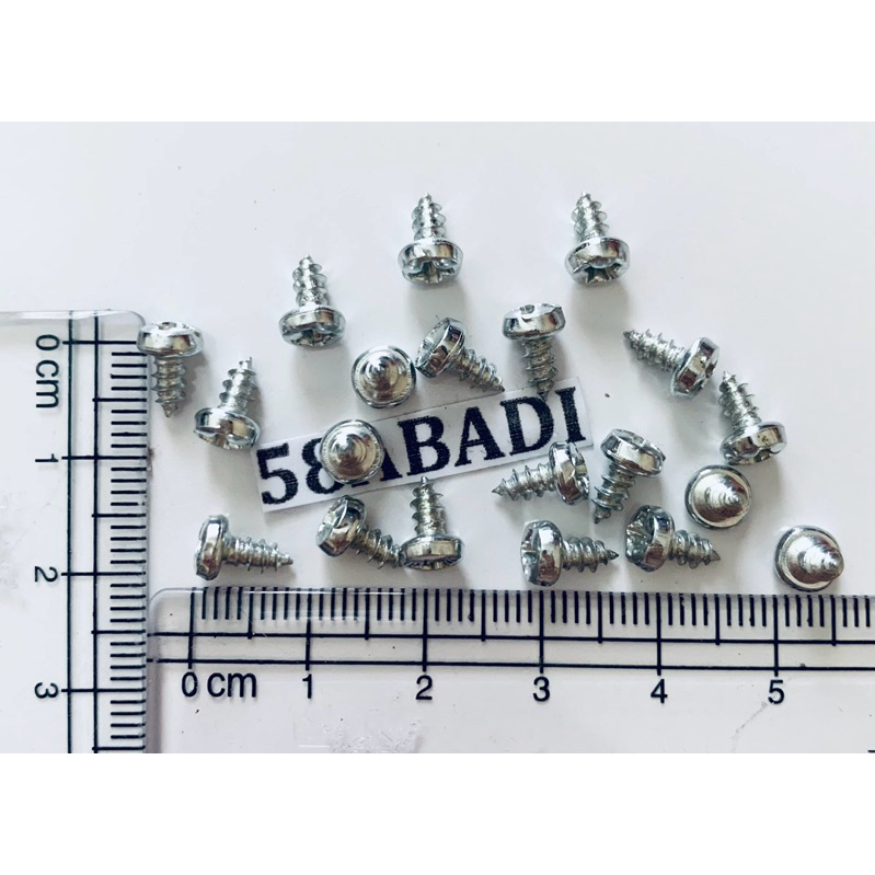 Jual 100 PCS BAUT 6 MM MINI KECIL KEPALA TEBAL SEKRUP SEKERUP | Shopee ...