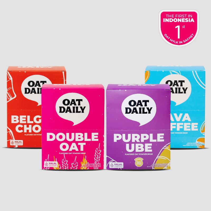 Jual Oat Daily Flavored Oat Powder (32 pcs / 2 box) | Shopee Indonesia