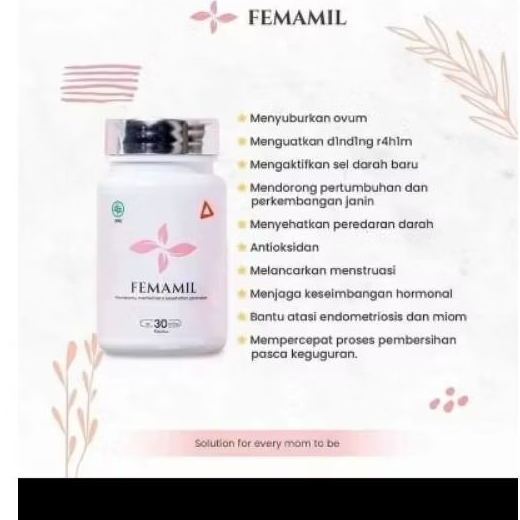 Jual femamil original 1 box isi 30 kapsul | Shopee Indonesia