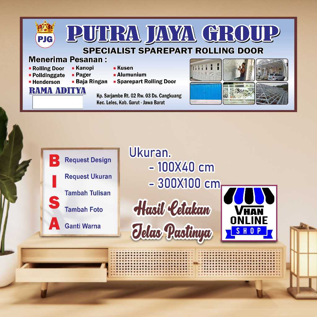 Jual Cetak Spanduk Banner Toko Bahan Bangunan Atau Furniture | Shopee ...