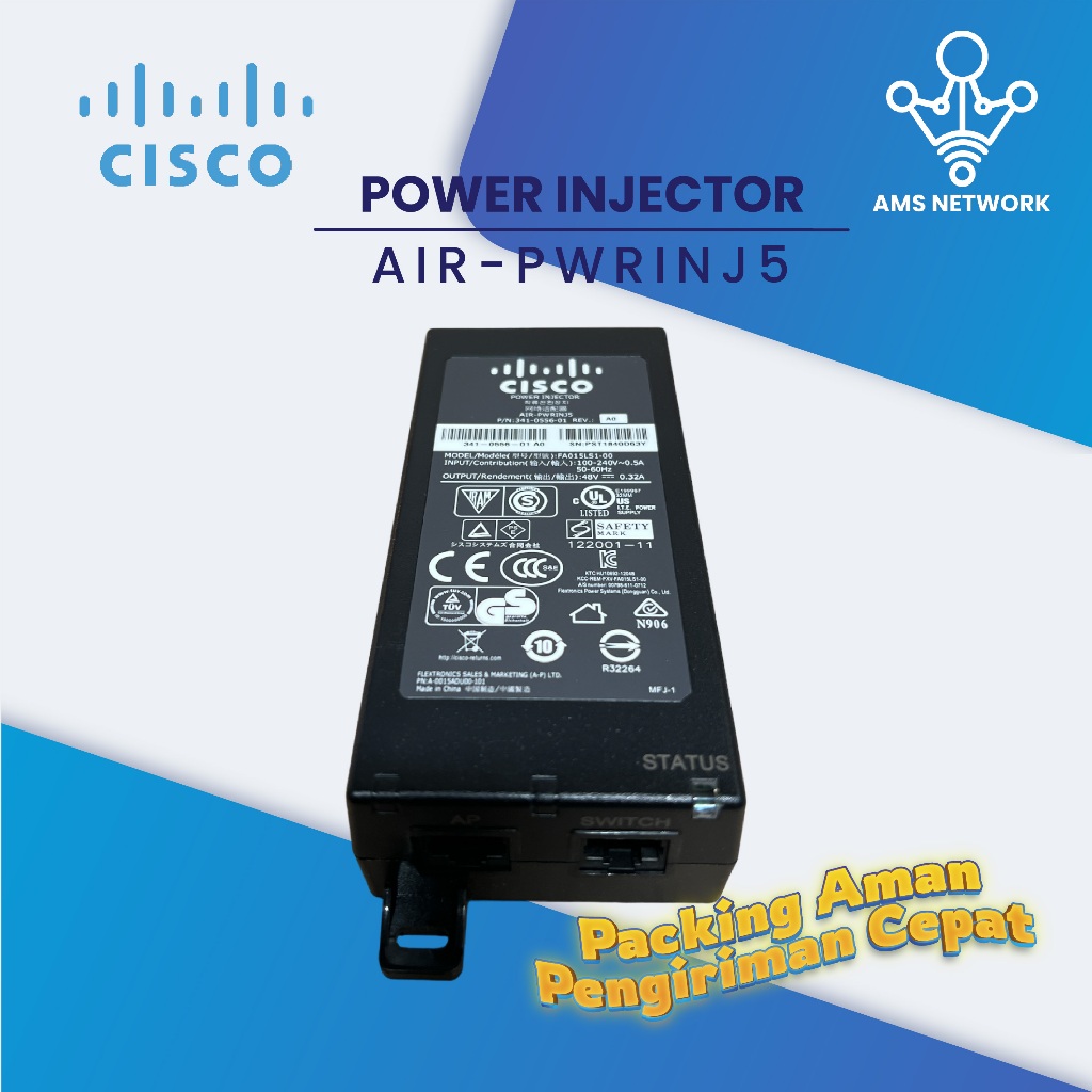 Jual Cisco AIR-PWRINJ5= Power Injector (802.3af) for Access Point Cisco ...