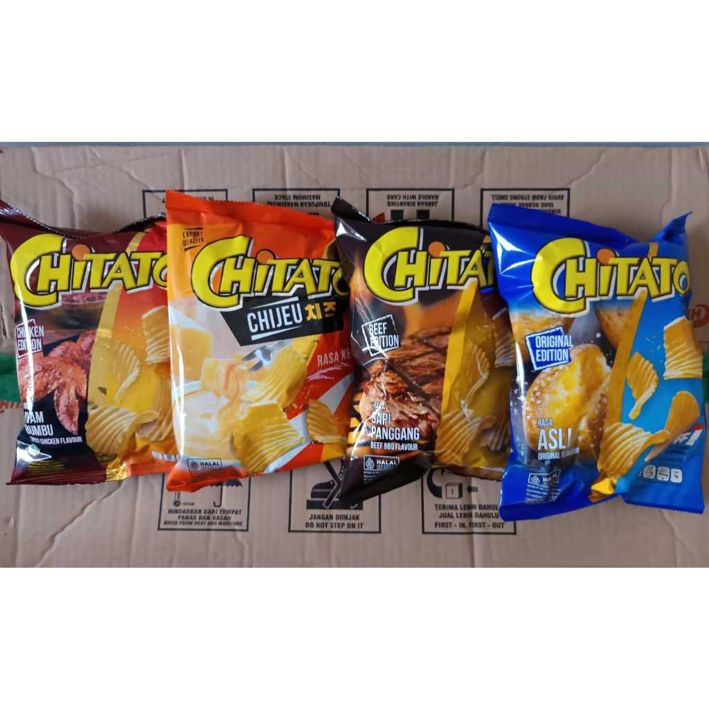 Jual Keripik Kentang CHITATO kemasan 68gr 7 Varian Rasa (harga satuan ...