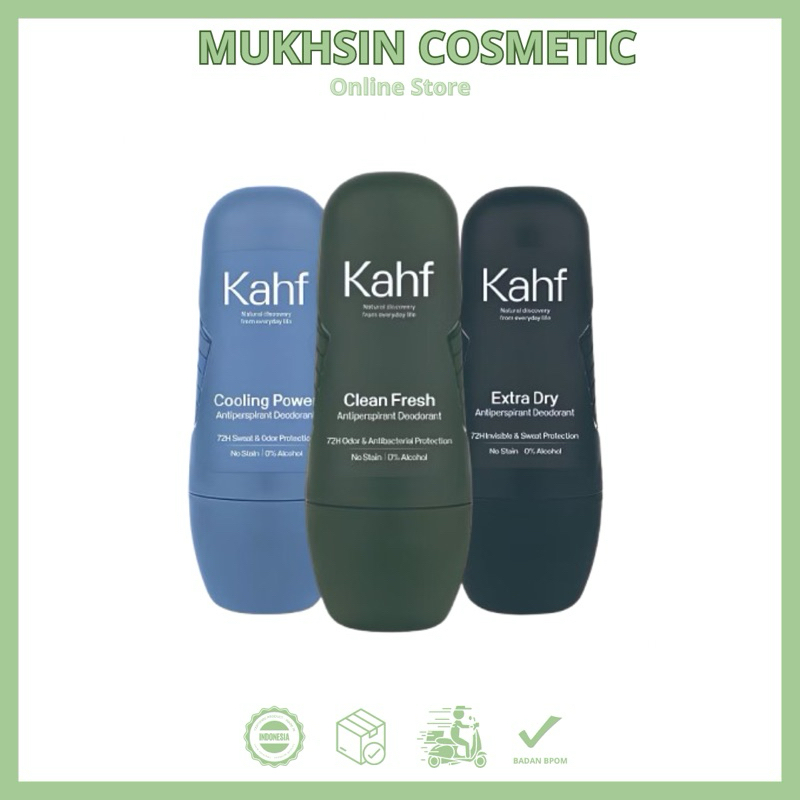 Jual Kahf Antiperspirant Deodorant Roll On 45ml/Clean Fresh/Cooling ...