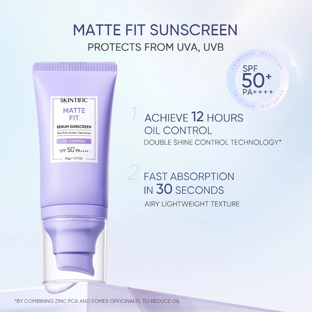 Jual Skintific Matte Fit Serum Sunscreen 50 g | 30 g | Shopee Indonesia