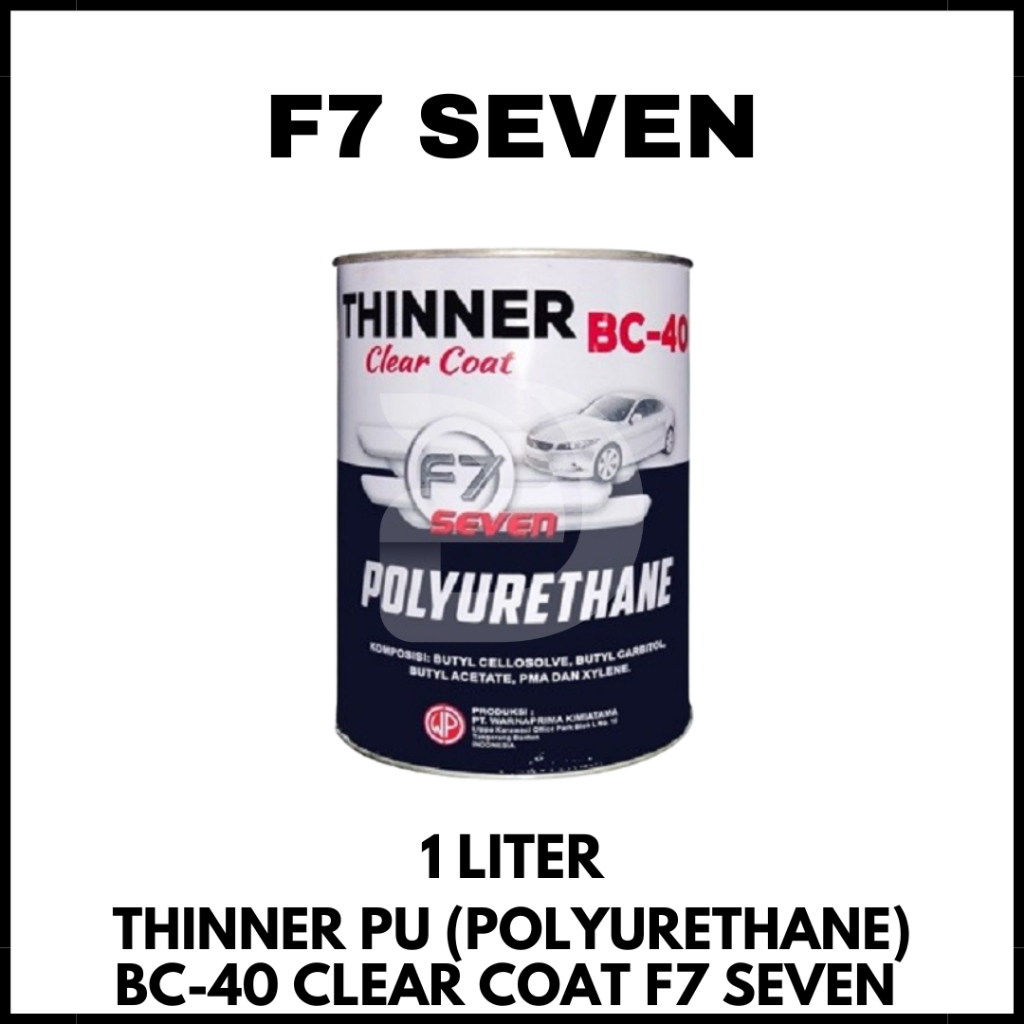 Jual THINNER PU F7 Clear Coat BC 40 - Pengencer Cat 1Liter | Shopee Indonesia