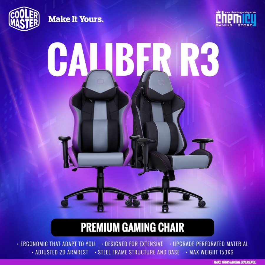Jual Cooler Master Caliber R3 / R-3 Gaming Chair / Kursi Gaming ...